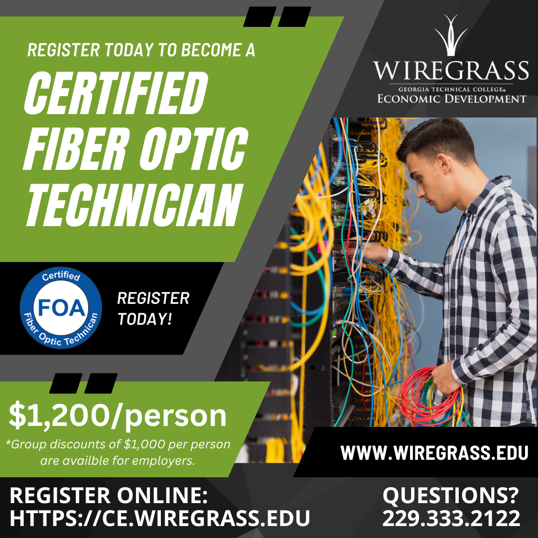 0018 Certified Fiber Optic Technician | Wiregrass Georgia Technical College